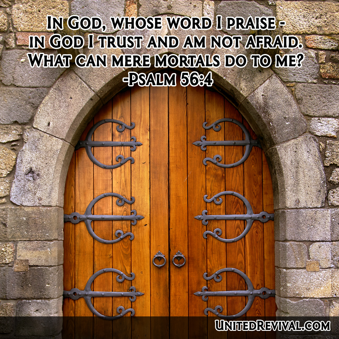 In God, whose word I praise - in God I trust and am not afraid. What ...