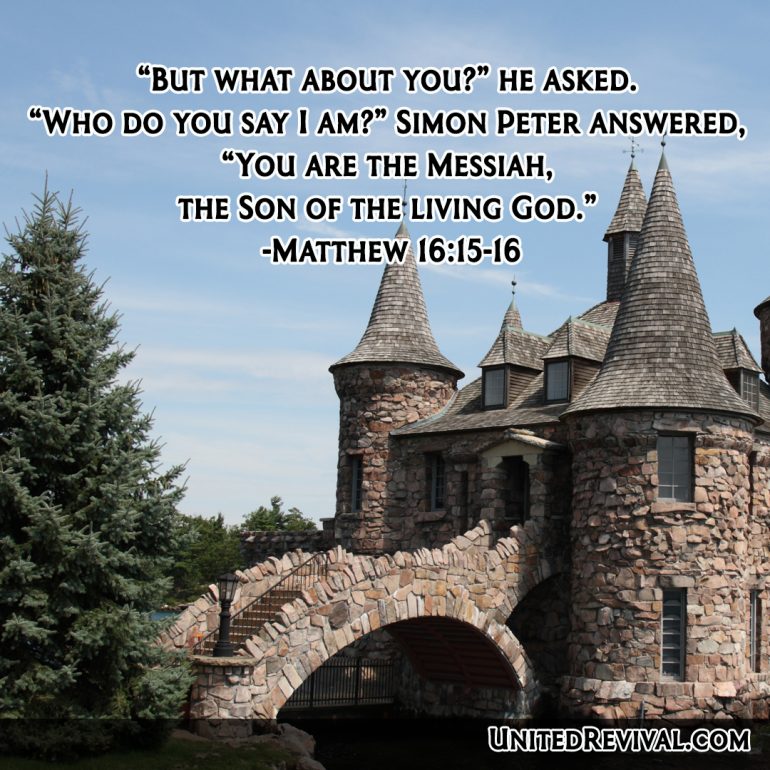 “But what about you?” he asked. “Who do you say I am?” Simon Peter ...